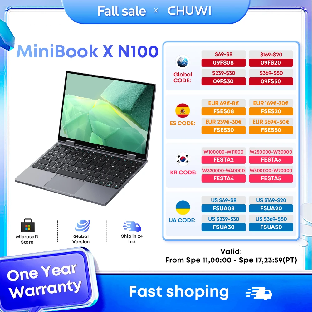 CHUWI-MiniBook-X-2-in-1-Tablet-Laptop-12GB-LPDDR5-512G-SSD-Intel-N100 ...