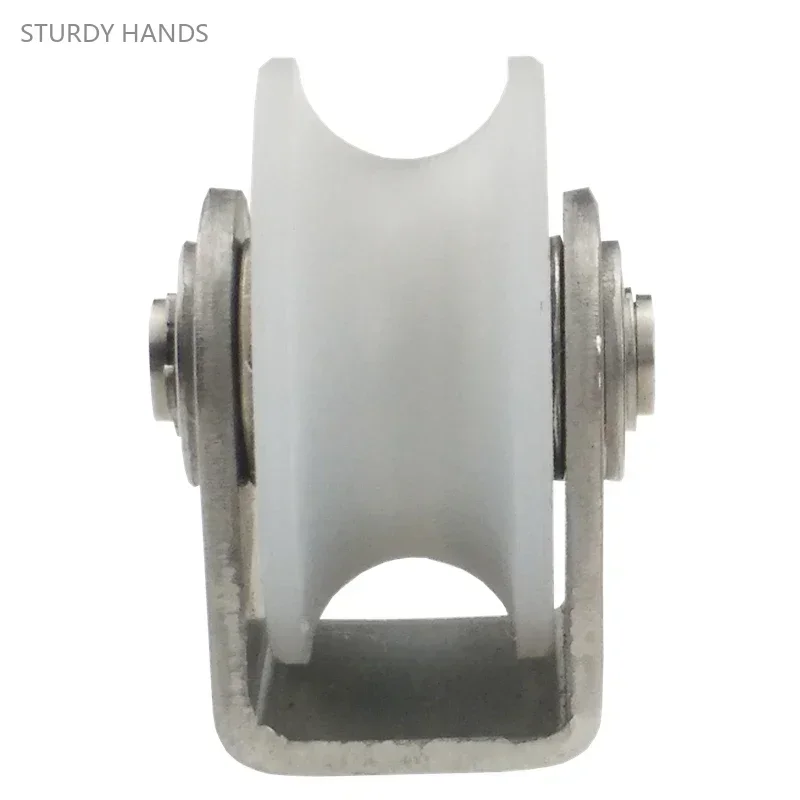 1PCS-2-inch-304-stainless-steel-U-groove-track-pulley-nylon-silent ...
