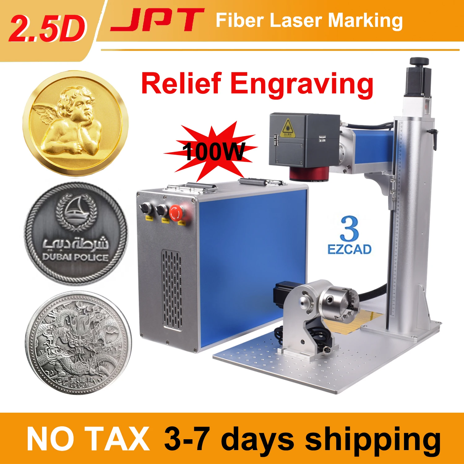 2-5D-200W-JPT-Fiber-Laser-Marking-Cutting-Machine-Electric-Lifting ...