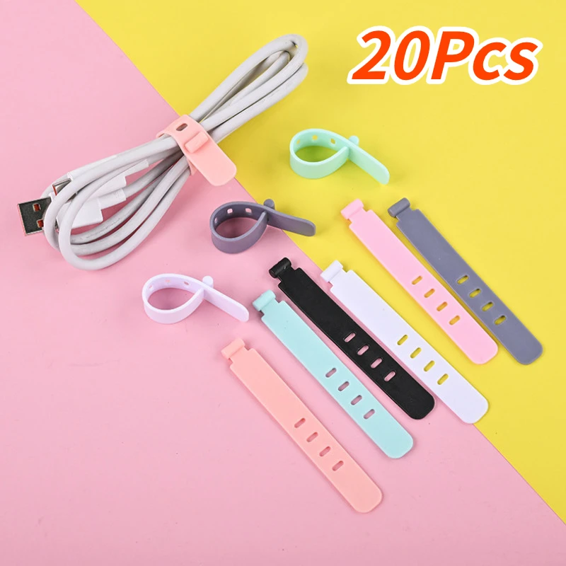 Cable-Organizer-Earphone-Clip-Charger-Cord-Management-Silicone-Wire ...