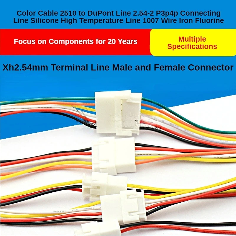 5PCS-XH2-54mm-Terminal-Wire-2-3-4-5-6P-Male-and-Female-Pair-Connection ...