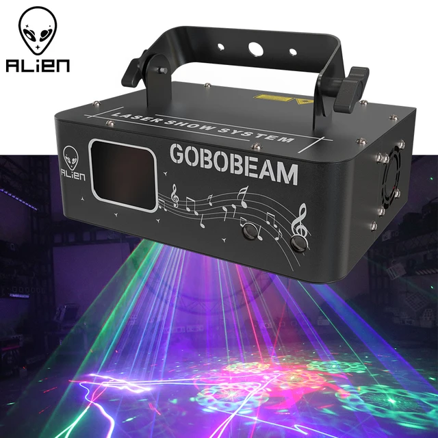 ALIEN 500mw RGB Laser Beam Line Scanner RG Patterns 2in1 Projector DJ ...