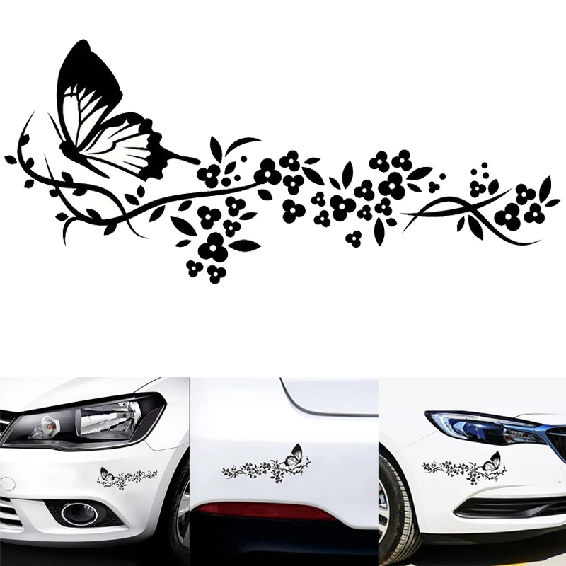 Flying Butterfly Car Sticker Decals Auto Window Bumper Door Scratch ...