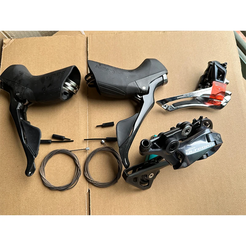SHIMANO ULTEGRA R8000 2x11 Speed Groupset Left+Right Shifter Front+Rear Derailleur SS / GS ...