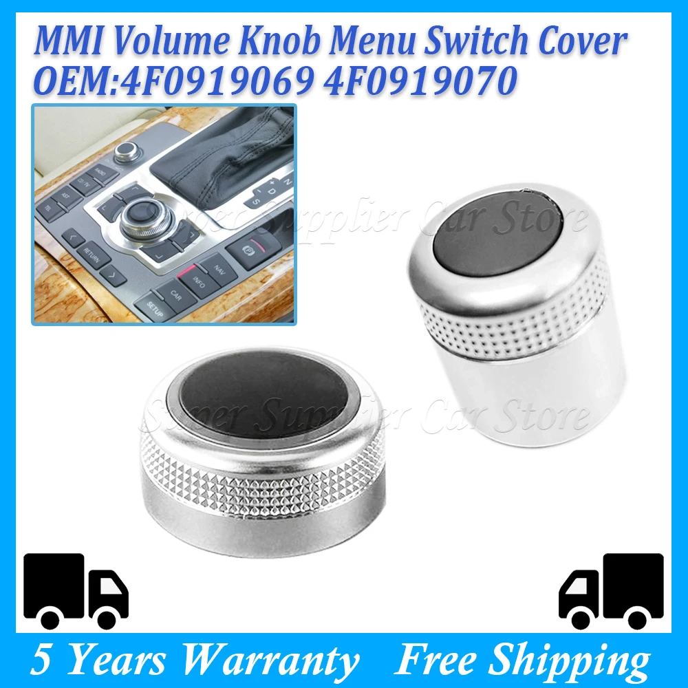For-Audi-A6-C6-S6-Allroad-Q7-A8-S8-Multimedia-MMI-Volume-Knob-Rotary ...