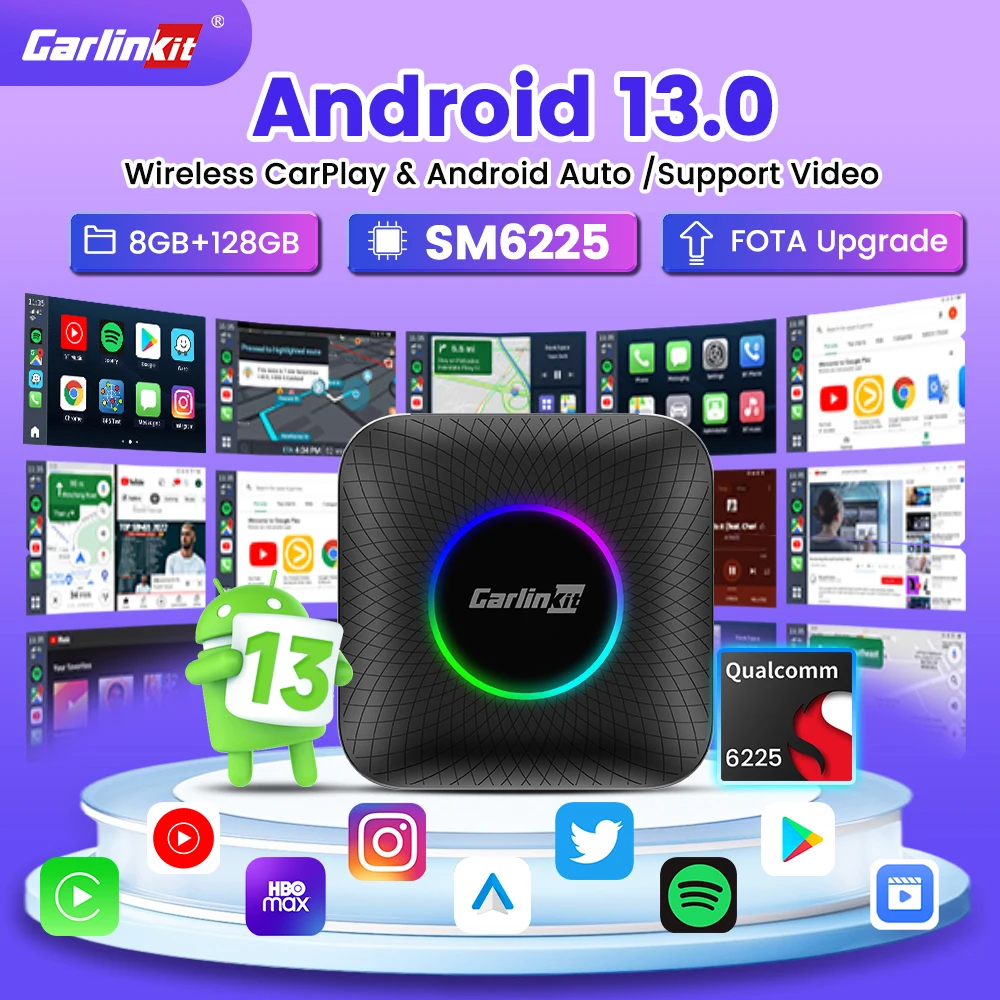 Carlinkit-8-128GB-Smart-Ai-Box-Android13-Wireless-Android-Auto-Adapter-Qcm6225-8-Core-Voor ...