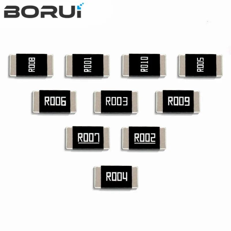 Resistencia de Chip SMD, 50 piezas, 2512, 1W, 1%, 0,01, 0.015, 0,02, 0,03, 0,04, 0,05, 0,1, 0,12 ...