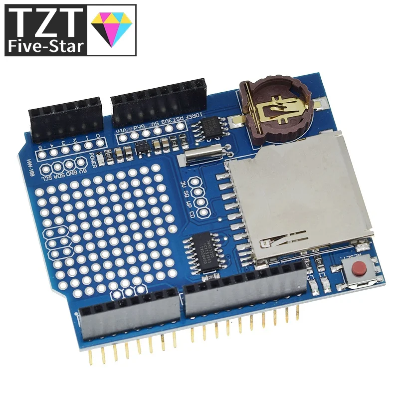 TZT-Data-Logger-Module-Logging-Recorder-Shield-V1-0-for-Arduino-UNO-SD ...