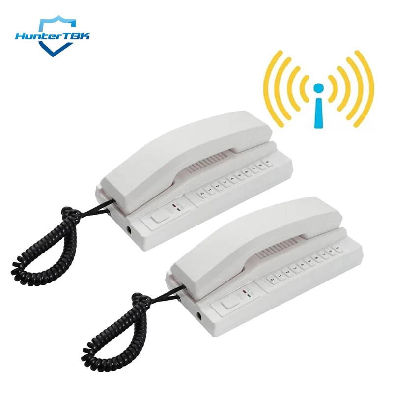 433MHz Wireless Audio Intercom System Two Way Telephone Expandable ...