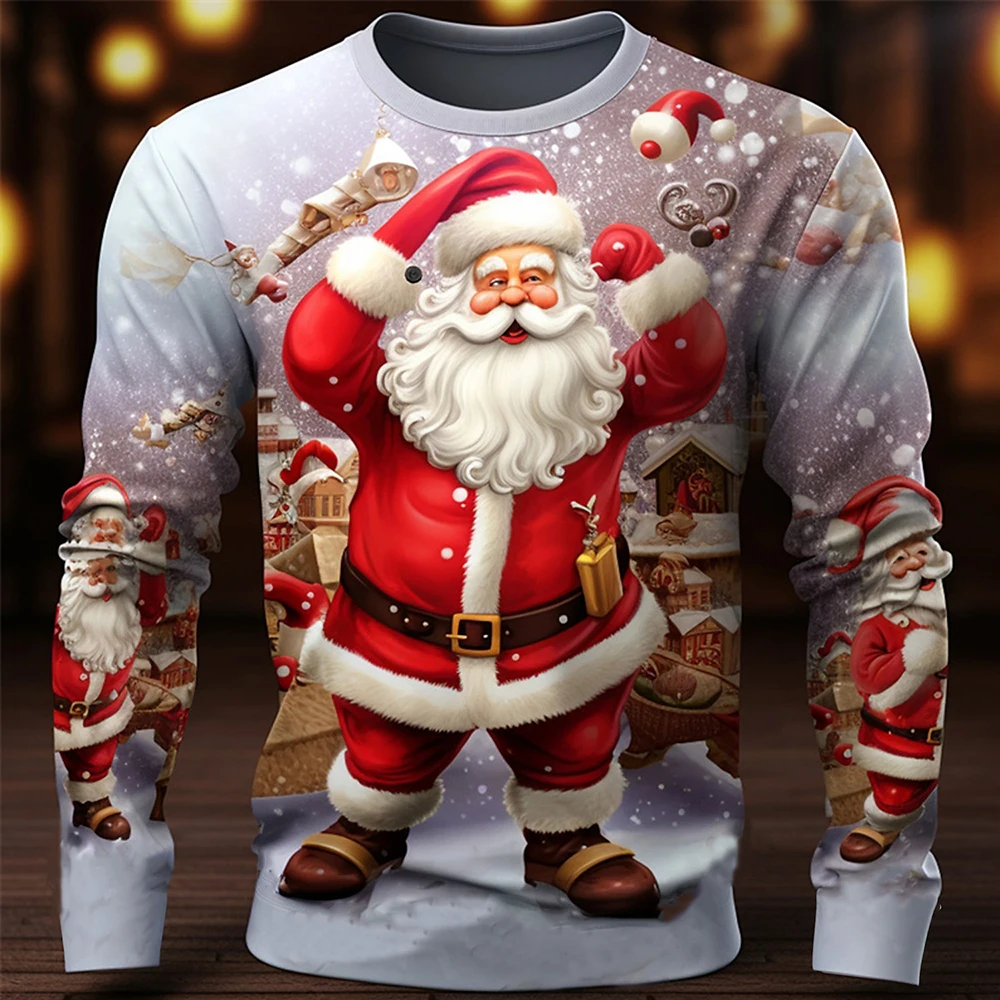 Graphic-Santa-Claus-Fashion-Designer-Casual-Men-s-3d-Print-Sweatshirt ...