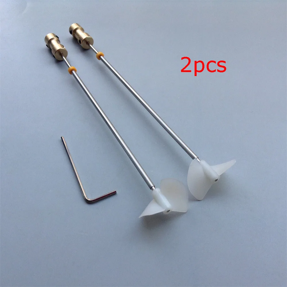 2pcs 26mm 2 Blades Propeller 2mm Drive Shaft Sleeve Coupling Set for ...