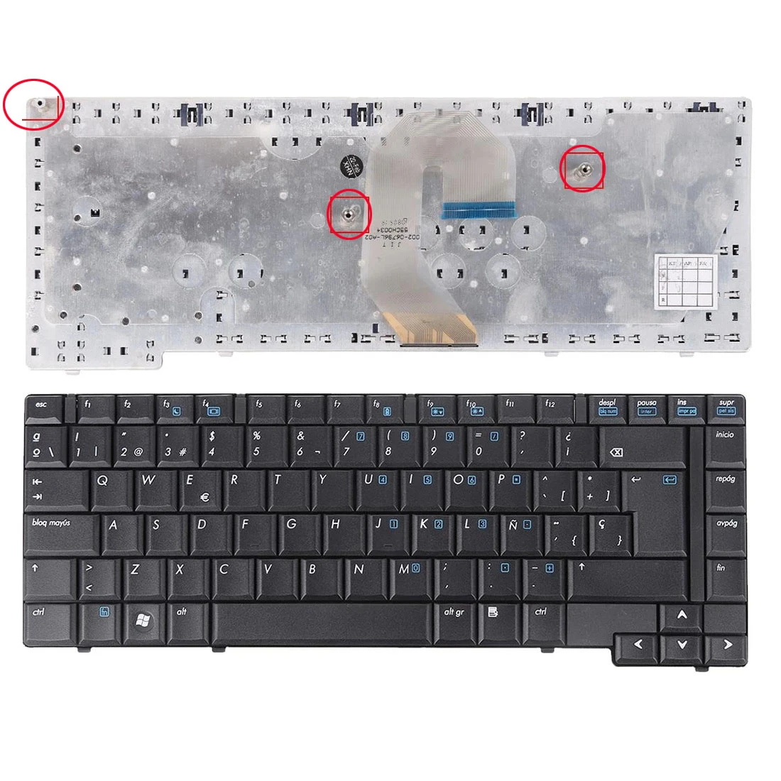 SP Spanish New Laptop Keyboard For HP COMPAQ 6710B 6710 6710s 6715S ...