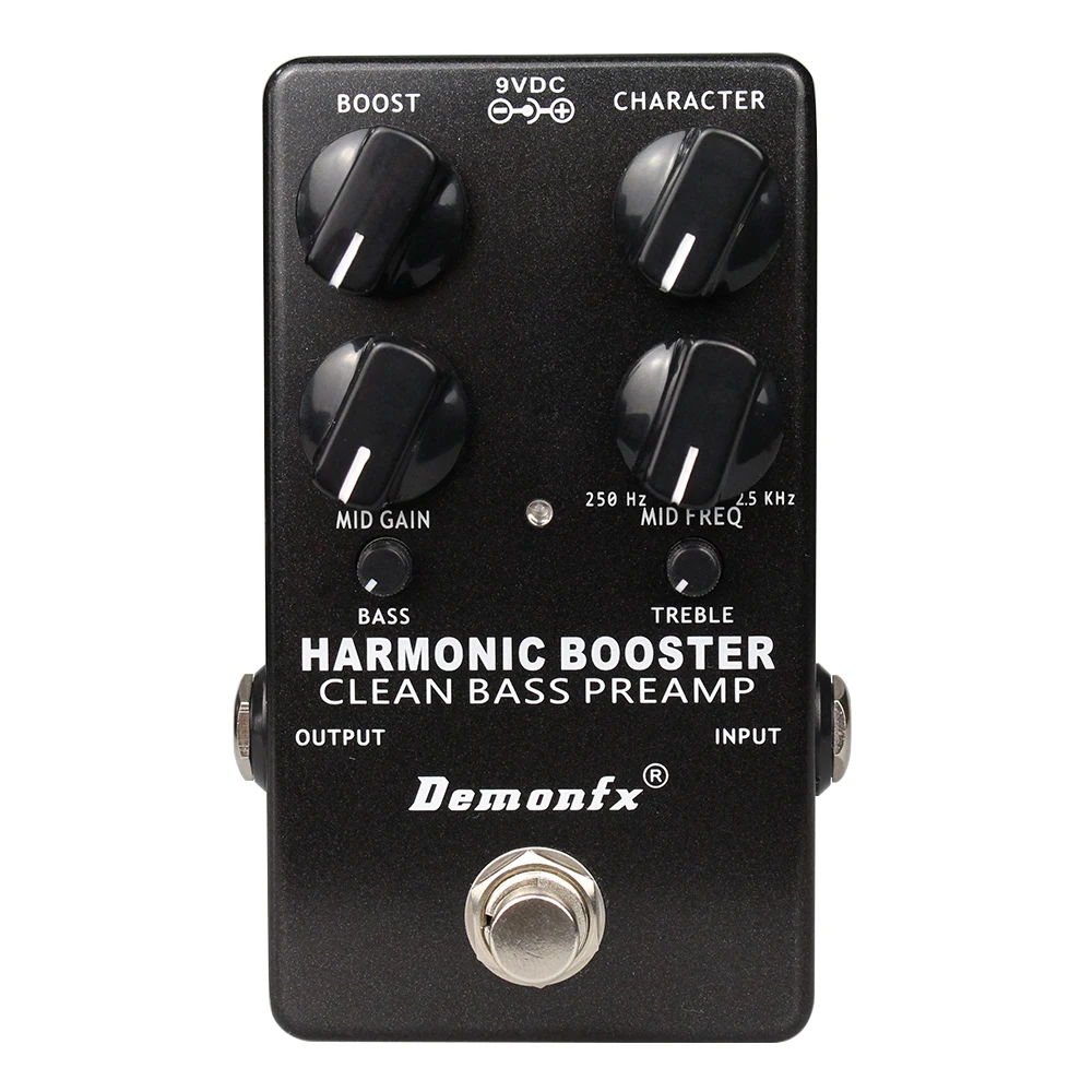 Demonfx Harmônica Impulsionador Limpo Impulso Preamp Baixo Efeito Pedal ...