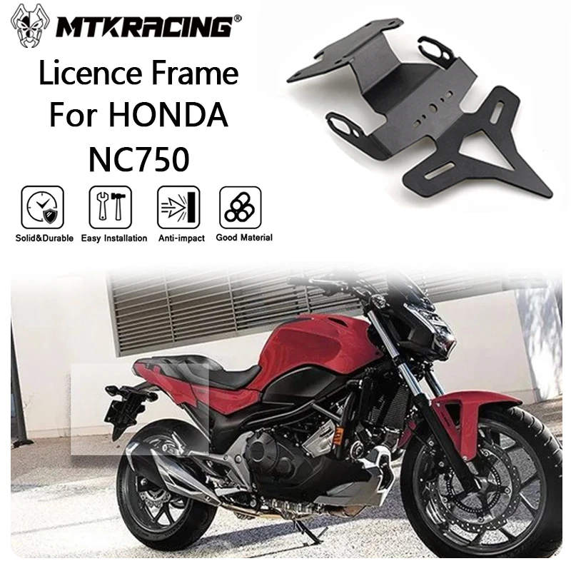 MTKRACING-License-Plate-Holder-For-HONDA-NC750-2021-2024-License-Plate ...
