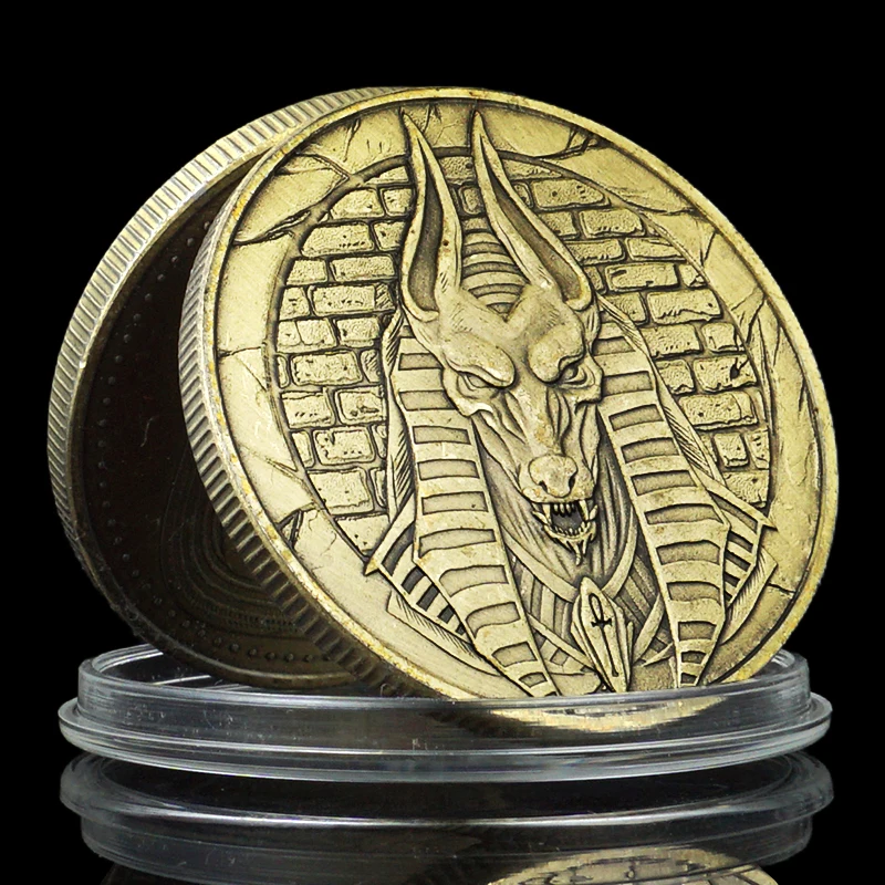 Antiguo-Egipto-Myth-Death-Protector-Anubis-soventor-Coin-Egyption ...