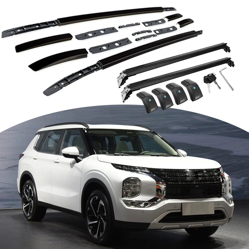 4Pcs-Aluminum-Fits-for-Mitsubishi-Outlander-2022-2023-Roof-Rail-Racks ...