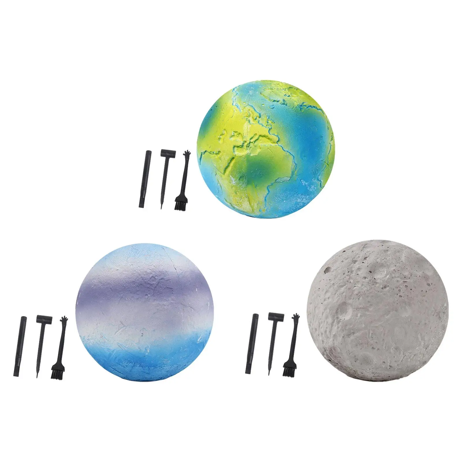 Gemstone-Dig-Kits-DIY-Planets-Science-Educational-Toys-Solar-System ...