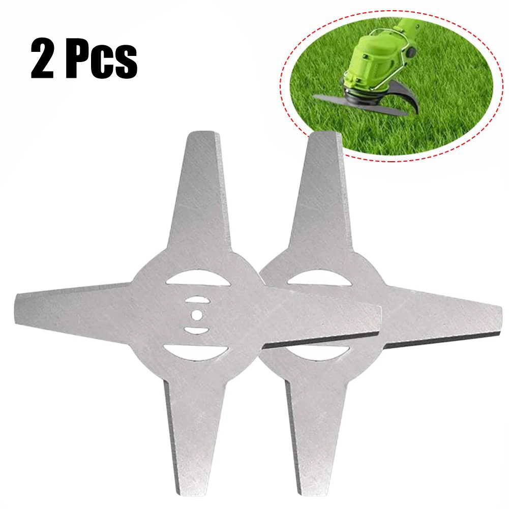2Pcs-150mm-Steel-Saw-Blade-Lawn-Mower-Spare-Blades-For-Lithium-Electric ...