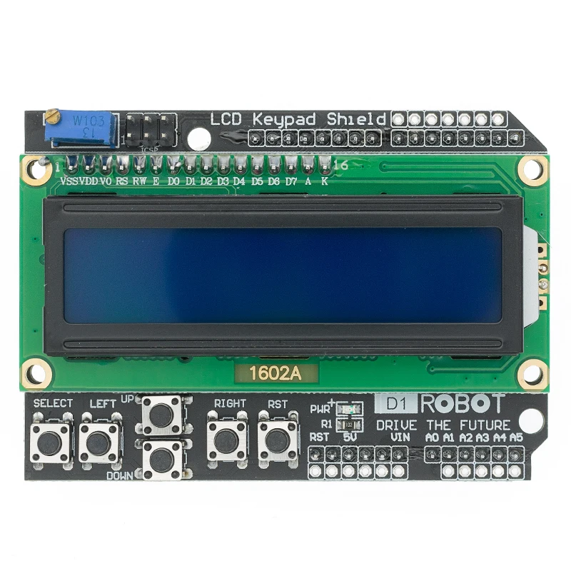 1PCS LCD1602 LCD Keypad Shield LCD 1602 Module Display For Arduino ...