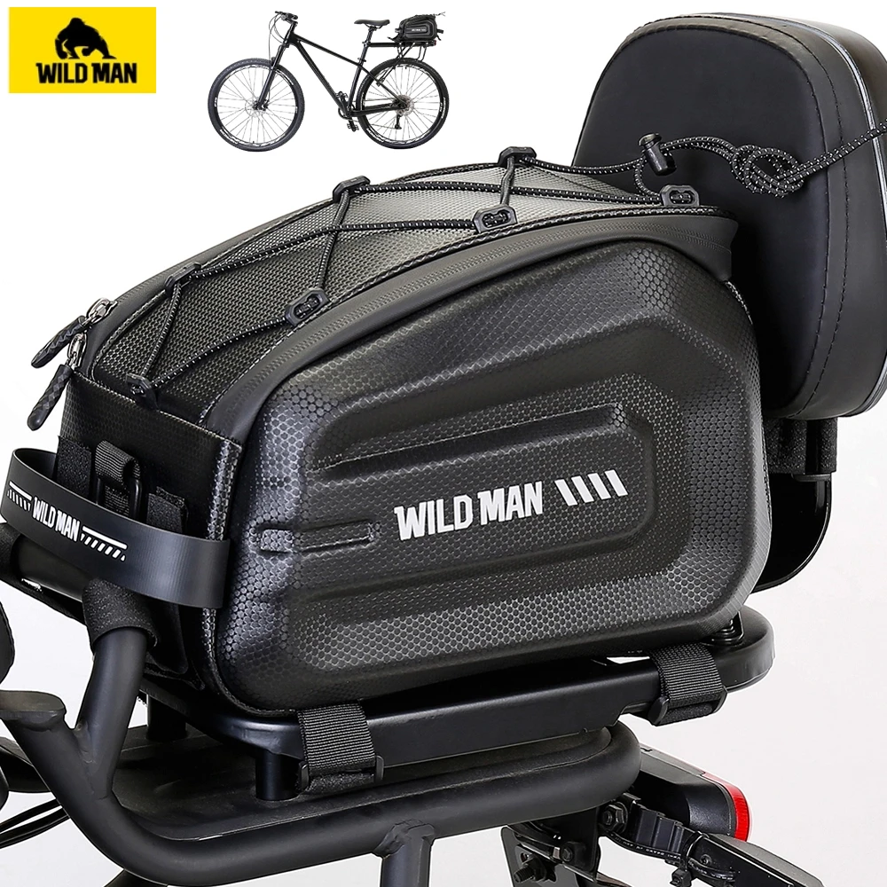 WILD-MAN-Cycling-Side-Rear-Rack-Electric-Bike-Trunk-Bag-Mountain-Road ...