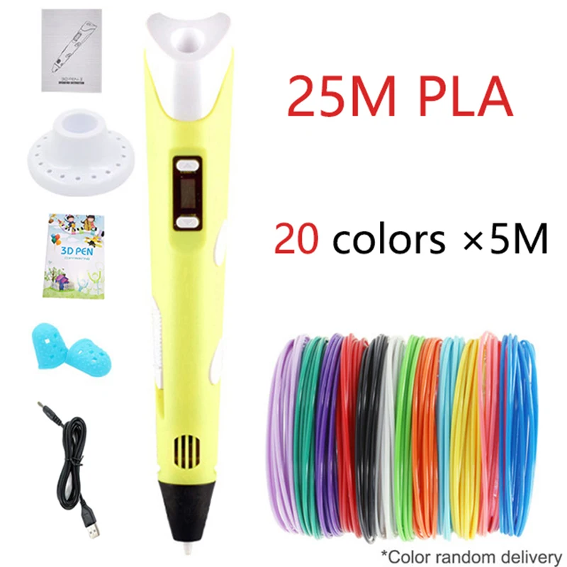 Magic-3D-Pen-LED-Screen-DIY-3D-Printing-Pen-PLA-Filament-Creative-Toy ...