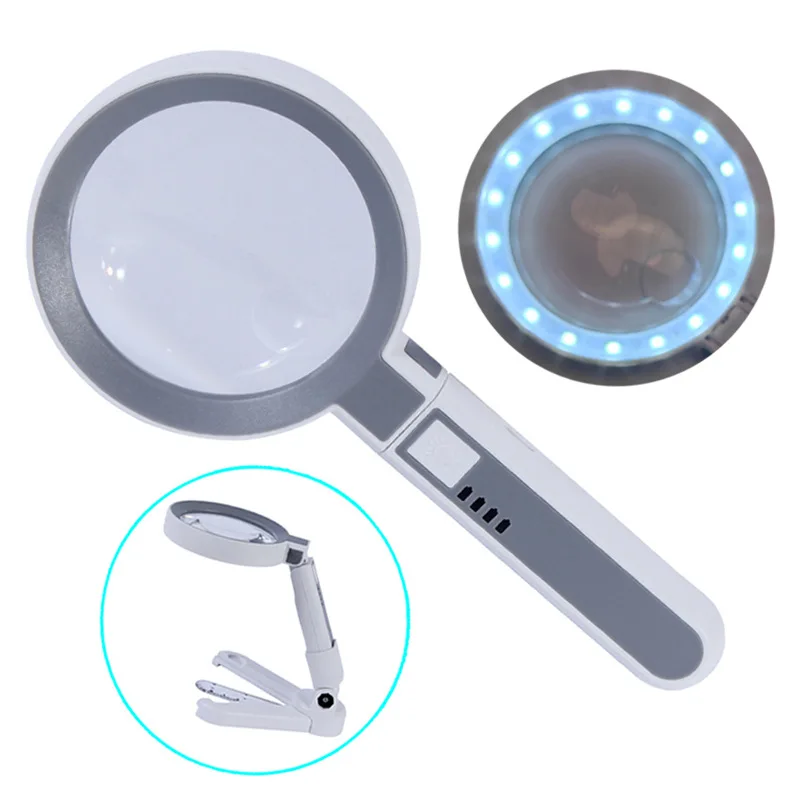 Rechargeable-Folding-Handheld-Magnifier-with-18-LED-Light-Foldable ...