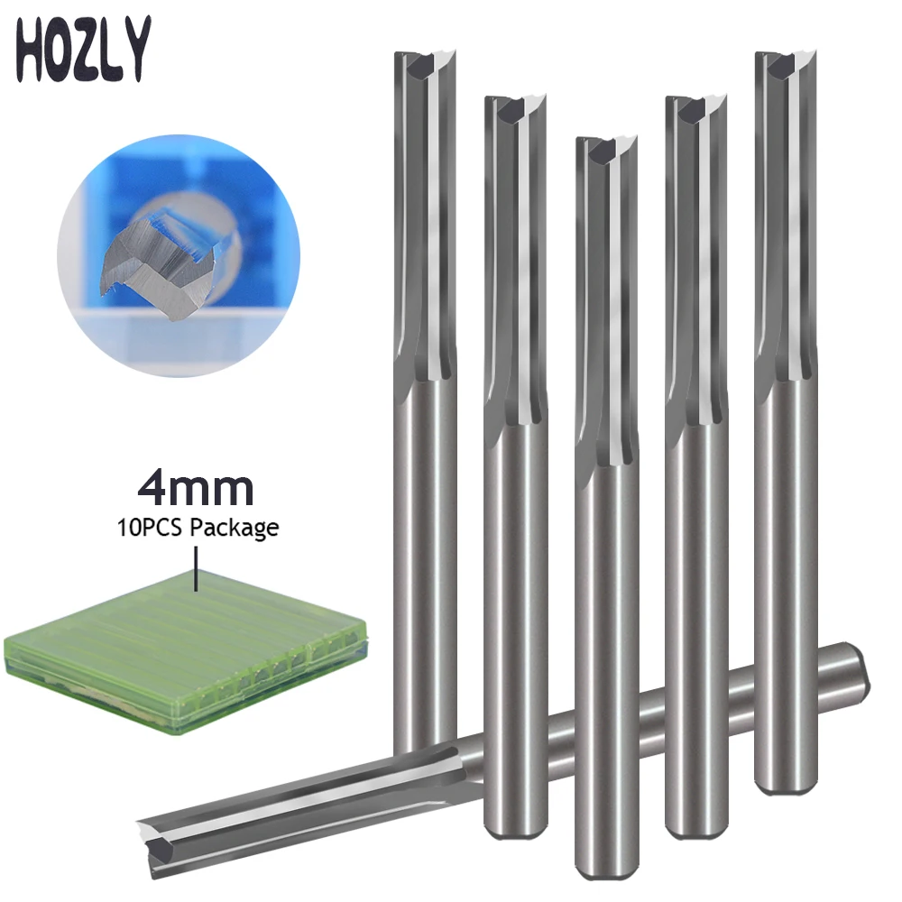 50Pcs-4mm-2F-Wood-Working-Straight-End-Mill-CNC-Cutting-Tools-For-Solid ...