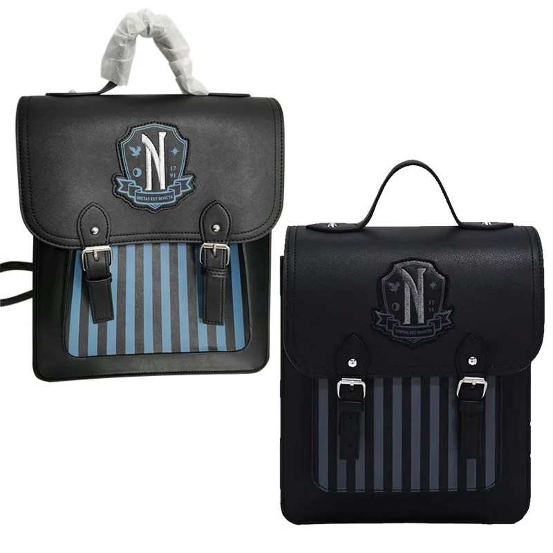 Wednesday Addams Backpack Schoolgirl Nevermore College Bag Wednesday ...