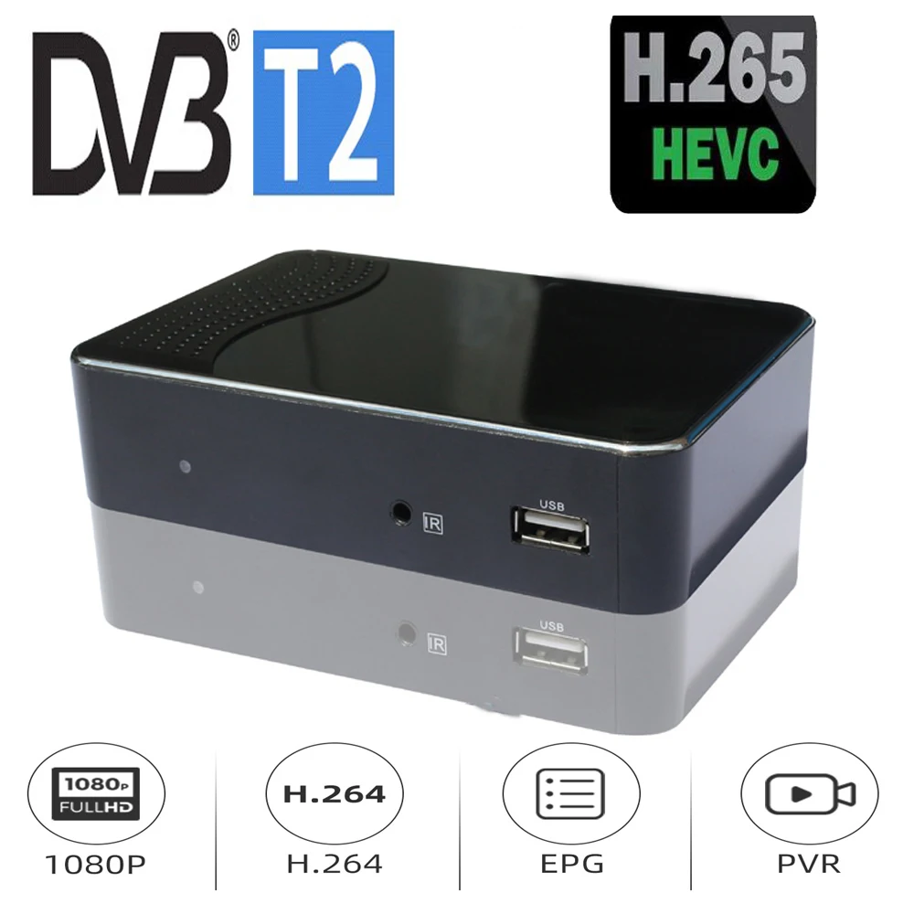 8606 DVB T2 H.265/HEVC Terrestrial Digital TV Receiver HD TV Tuner ...