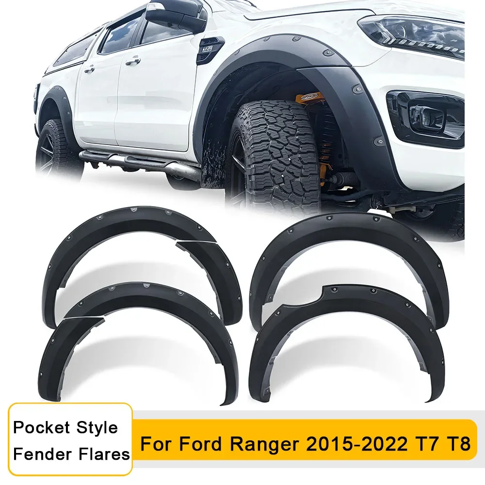 Bolt-style-Fender-Flares-Wheel-Arch-For-Ford-Ranger-2015-2018-2019-2022 ...
