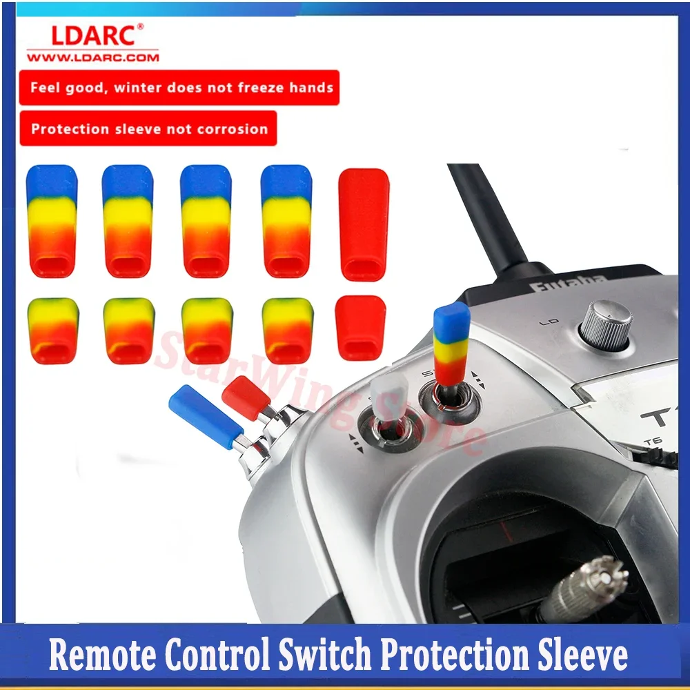 10PCS-LDARC-RC-FPV-Remote-Control-Switch-Protection-Sleeve-Lever-Cap ...