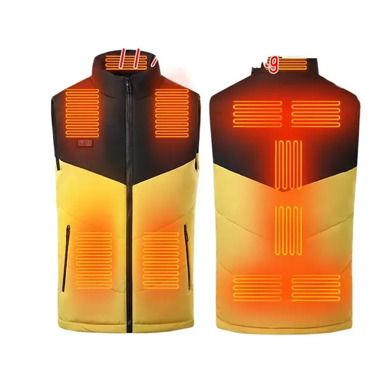 Color-Matching-Double-Control-Self-Heating-Vest-Fashionable-Warm ...