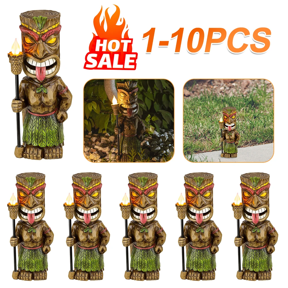 1-10Pc-Mayan-Totem-Ornament-Decoration-Sun-Tribe-Torch-LED-Decorative ...