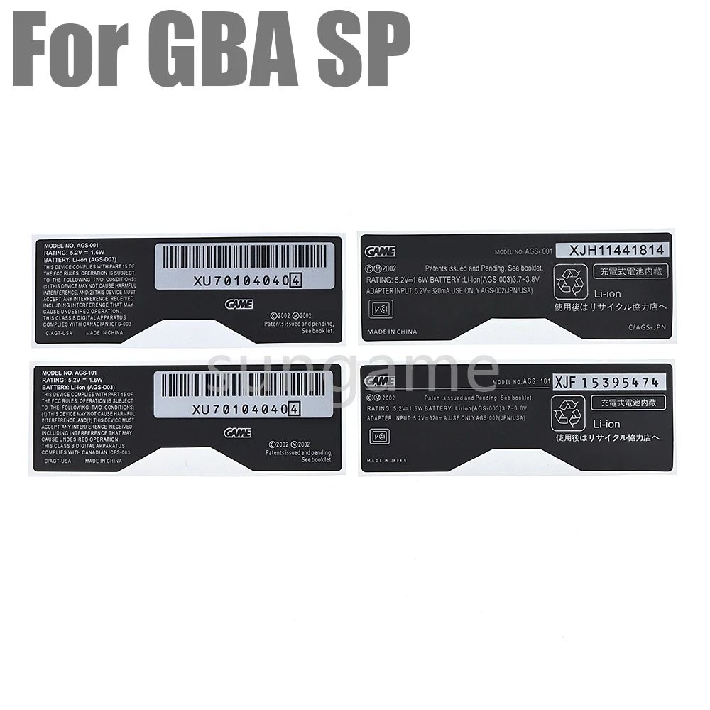 10pcs-For-GameBoy-Advance-SP-Replacement-AGS-001-101-Model-Information ...