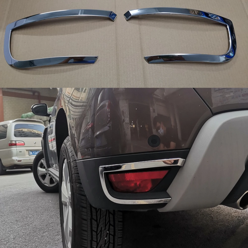 Car-Stainless-Steel-Chrome-rear-tail-Fog-lights-Lamp-Cover-for-Renault ...