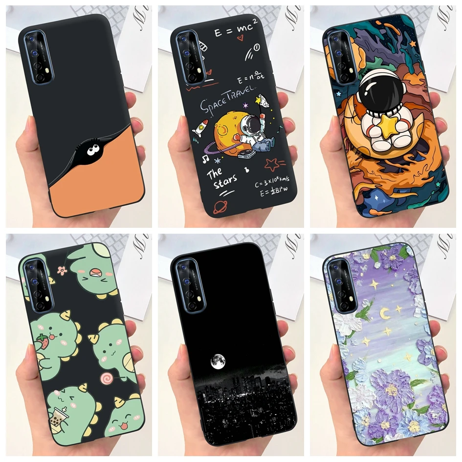 For Realme 7 Case Realme 7 5G Cover Lovely Astronaut Dinosaur Soft ...