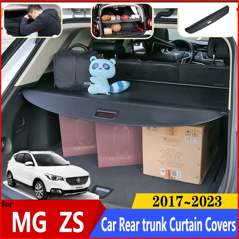 For MG ZS EV 2022 Accessories 2017~2023 ZS11 EZS Car Rear Trunk Curtain ...