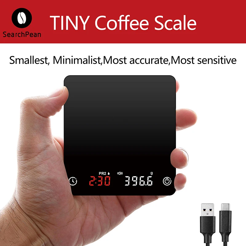 Seachpean Tiny Mini Smart Digital High Precision Espresso Coffee ...