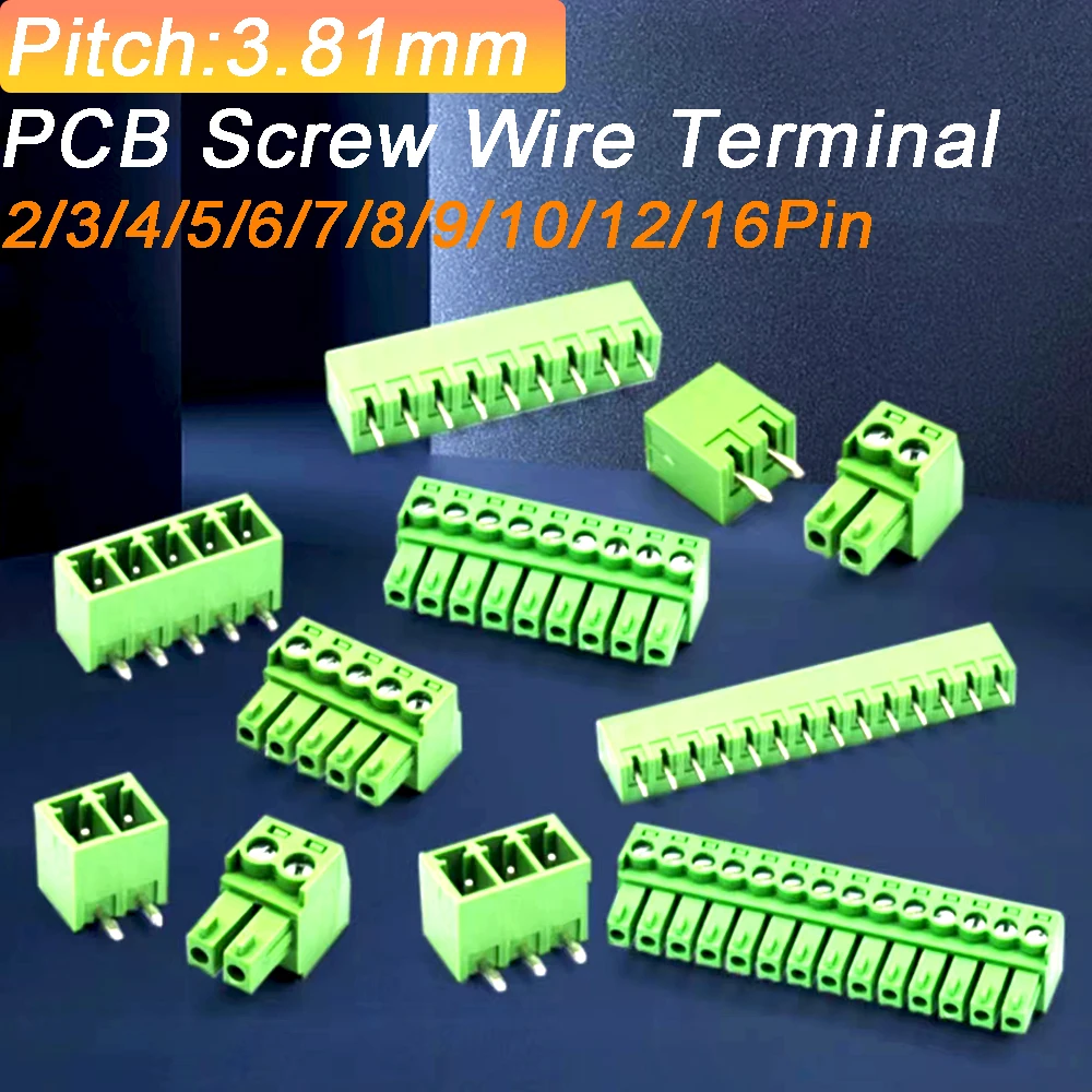5Pair-3-81mm-Pitch-15EDG-Plug-in-PCB-Screw-Terminal-Block-2-16Pin-Right ...