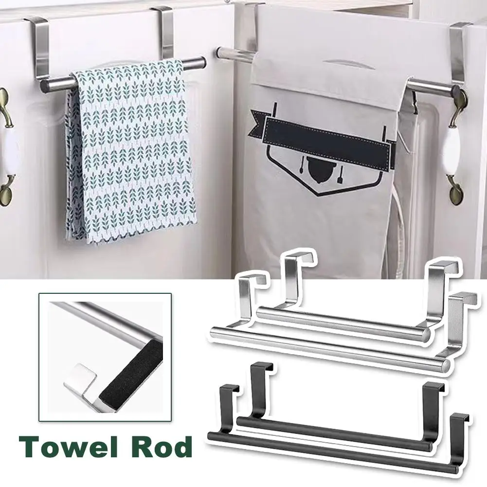 Towel-Rack-Over-Door-Towel-Stainless-Steel-Hanging-Bar-For-Kitchen ...