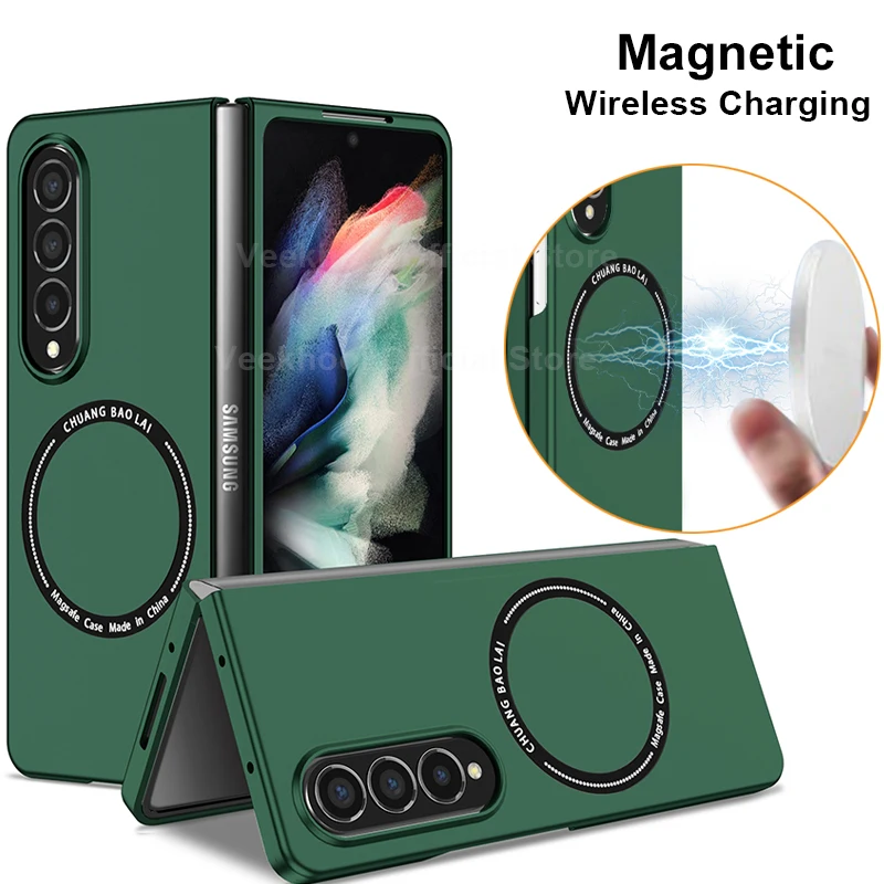 Magnetic-Wireless-Charging-Case-for-Samsung-Galaxy-Z-Fold-3-4-5-Magsafe ...