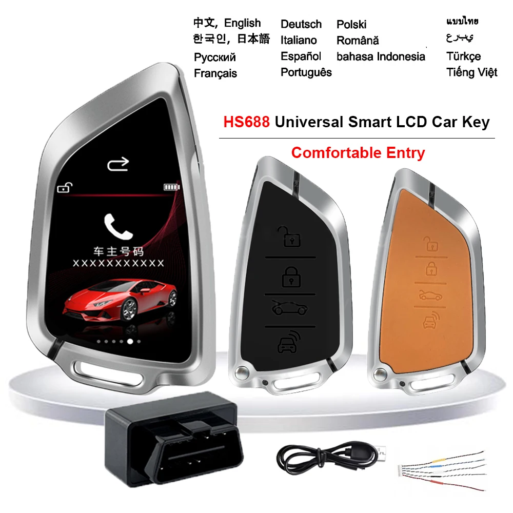 Universal-Smart-LCD-Car-Key-Remote-HS688-With-Blade-For-BMW-Audi-Benz ...