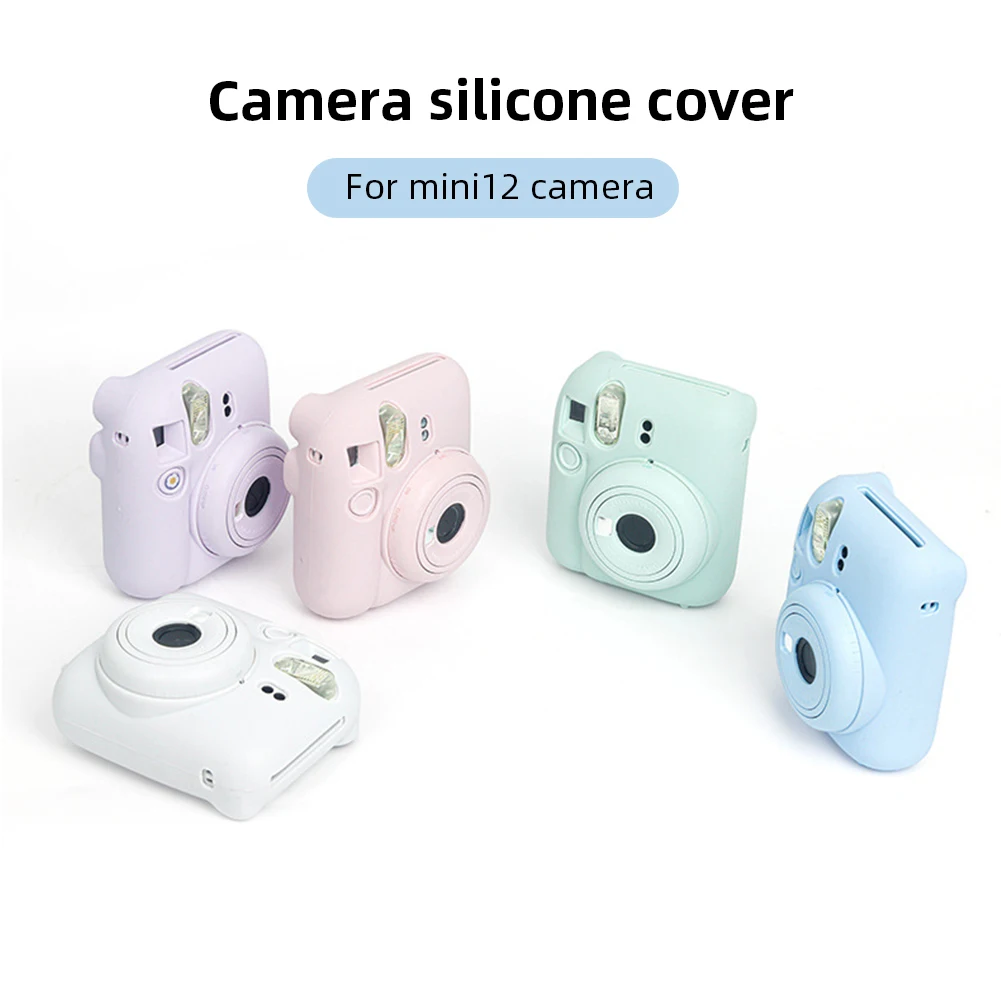 Funda protectora de silicona para Instax Mini 12, resistente al ...