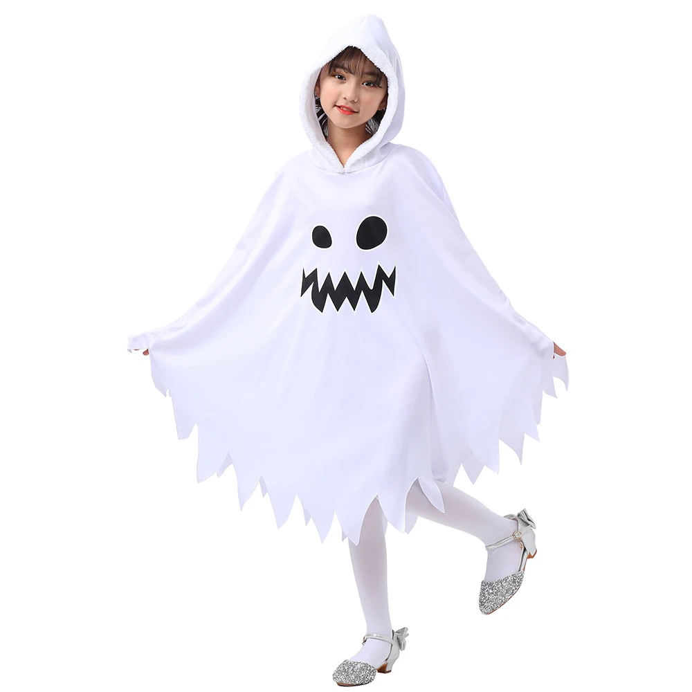 Kids-Ghost-Hooded-Cloak-Boys-Girl-Reflect-Light-Halloween-Cosplay-Robe ...