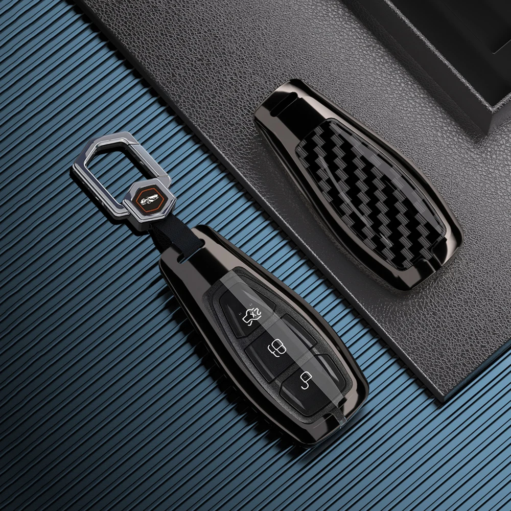 Zinc Alloy Car Key Case Cover Shell For Ford Focus 3 4 ST Mondeo MK3 ...