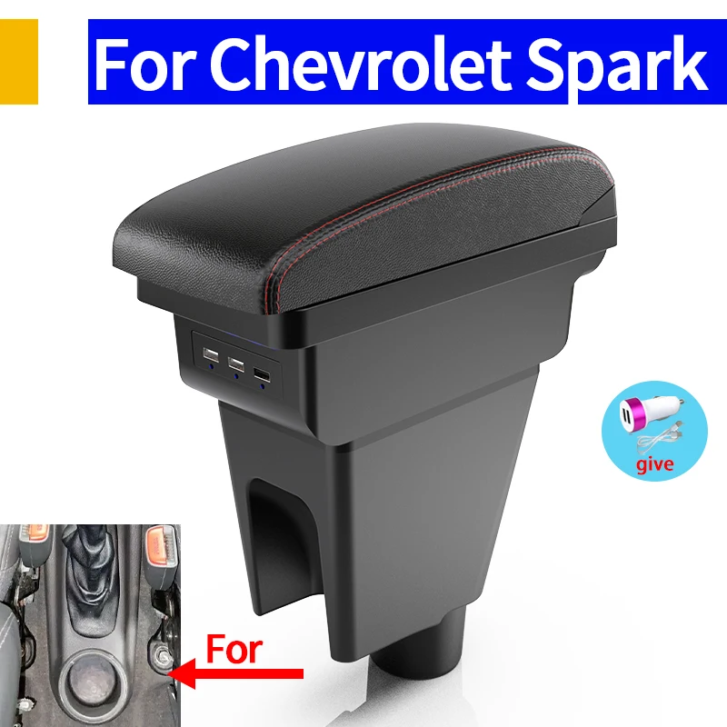 For-Chevrolet-Spark-Armrest-Box-For-Chevrolet-Spark-3-III-Aveo-T200-Car ...