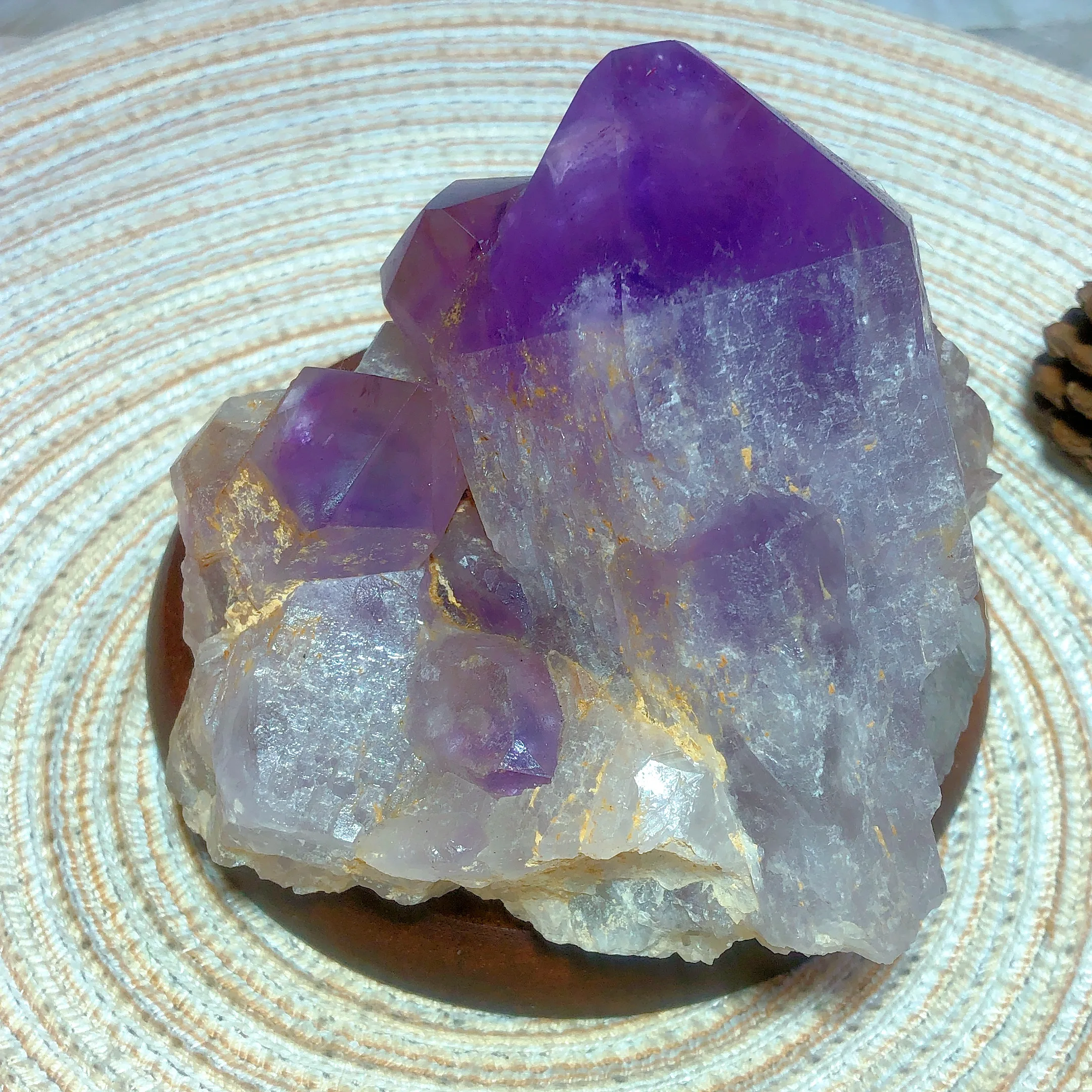 Natural-Crystal-Amethyst-Silver-Mountain-Tower-Painting-Raw-Stone ...