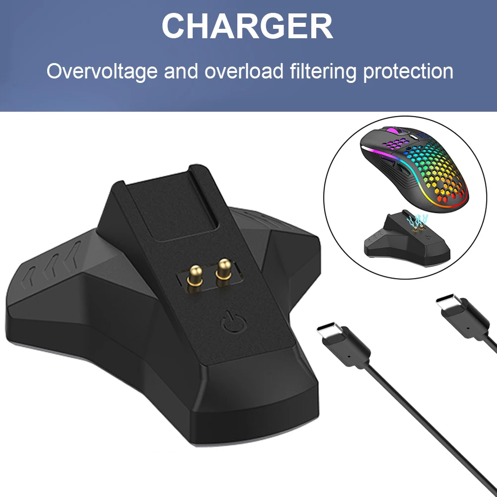 Mouse-Charging-Station-Anti-Slip-Feet-Wireless-Gaming-Mouse-Charger ...