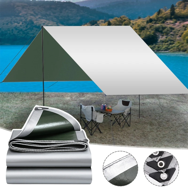 Camping-Tarp-Waterproof-Tent-Tourist-Awning-Shade-Garden-Canopy-Beach ...