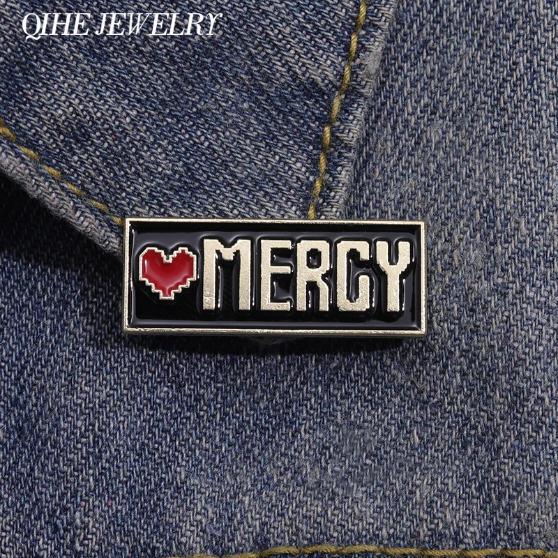 Red-Heart-Mercy-Badge-Enamel-Pins-Undertale-Game-Brooches-Collar-Lapel ...